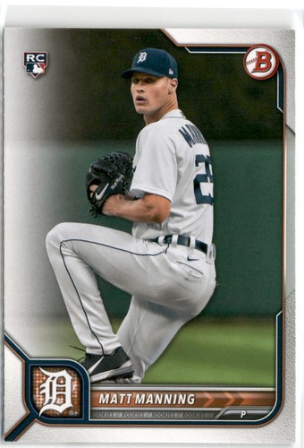 2022 Bowman Matt Manning RC #58 Detroit Tigers Baseball | eBay