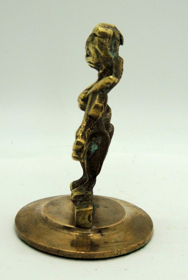 Vintage Brass Cat and Fiddle Figure Cat Playing the Fiddle Figurine ...