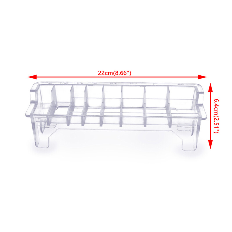 Universal Rectangular Plastic Guide Comb Storage Box Barber Hairdresser ...