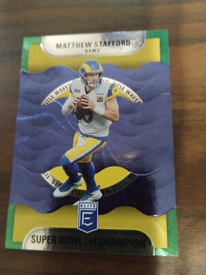 2022 Panini Donruss Elite Super Bowl LVI Champion GREEN Matthew ...