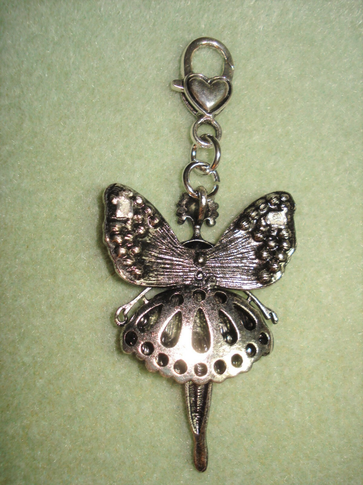 3 3/4" Sparkly Rhinestone Fairy Princess Key Ring Purse Dangle Glitz | eBay