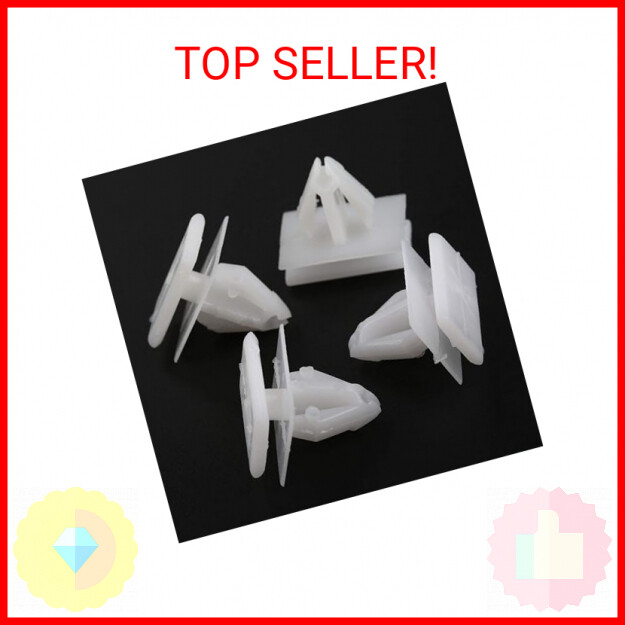 Mtsooning 15PCS Rocker Panel Moulding Rivets, White Nylon Moulding ...