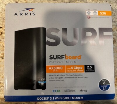 ARRIS SURFboard G36 DOCSIS 3.1 Wi-Fi 6 Cable Modem - AA | eBay