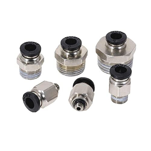 Push to Connect Fitting 3/8" Tube OD x 1/2" NPT Thread Male Straight ...