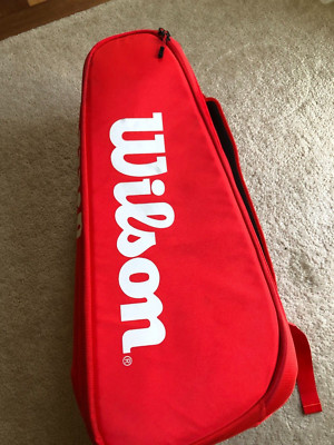 Wilson Super Tour 6 Pack Red Tennis Bag | eBay