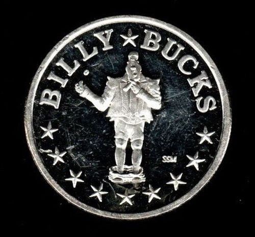 Silver Art Adult Round 1 oz .999 Provocative Coin BILLY BUCKS | eBay