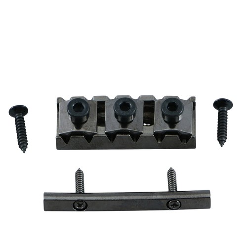 Floyd Rose BR2 42mm Locking Nut & String Tree Black Chrome Finish LN ...