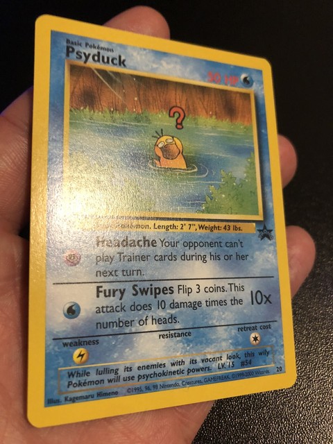Pokémon TCG Psyduck Wizards Black Star Promos 20 Regular Promo for sale ...
