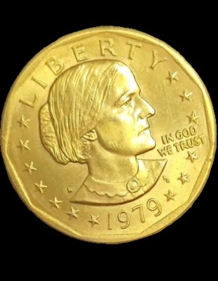 1979 (D) susan b anthony dollar gold plated. | eBay