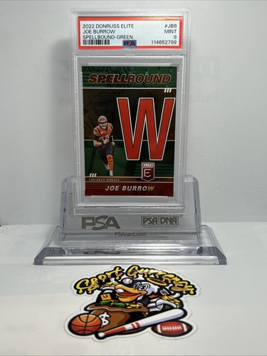 2022 Panini Donruss Elite - Spellbound Joe Burrow #SB-JB6 Green Letter ...