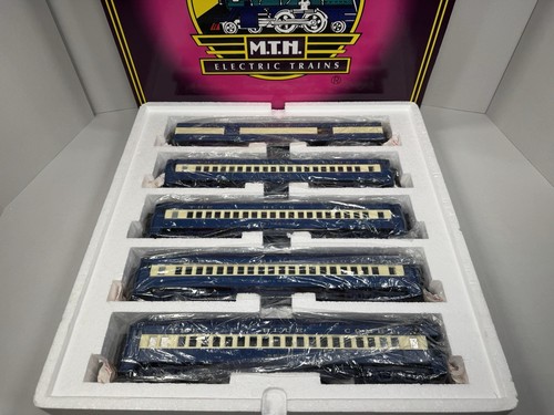 MTH 20-4021 Jersey Central Blue Comet 70' Madison passenger 5-car set ...