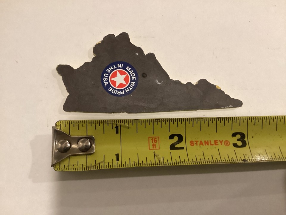 Virginia Old Dominion State Map Rubber Fridge Magnet B20 | eBay