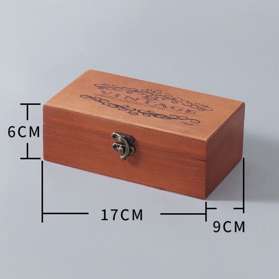 High Quality Storage Box With Lock Retro 1pc Flip Gorgeous Style ...