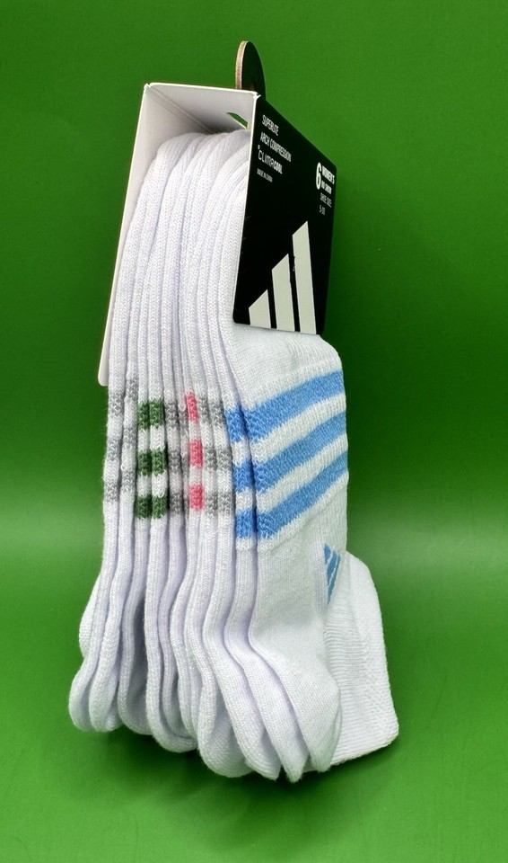 Adidas Womens Superlite Arch Support Compression No Show Socks ...