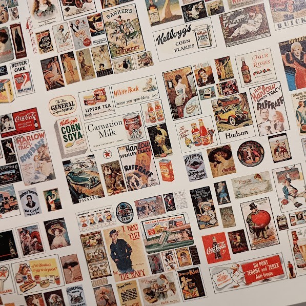 FINE SCALE MINIATURES 340+ NOSTALIGIC POSTERS FOR USE IN O S HO & N ...