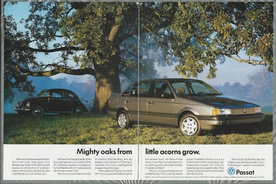 1990 VOLKSWAGEN PASSAT 2-page advertisement, ith older VW Beetle | eBay