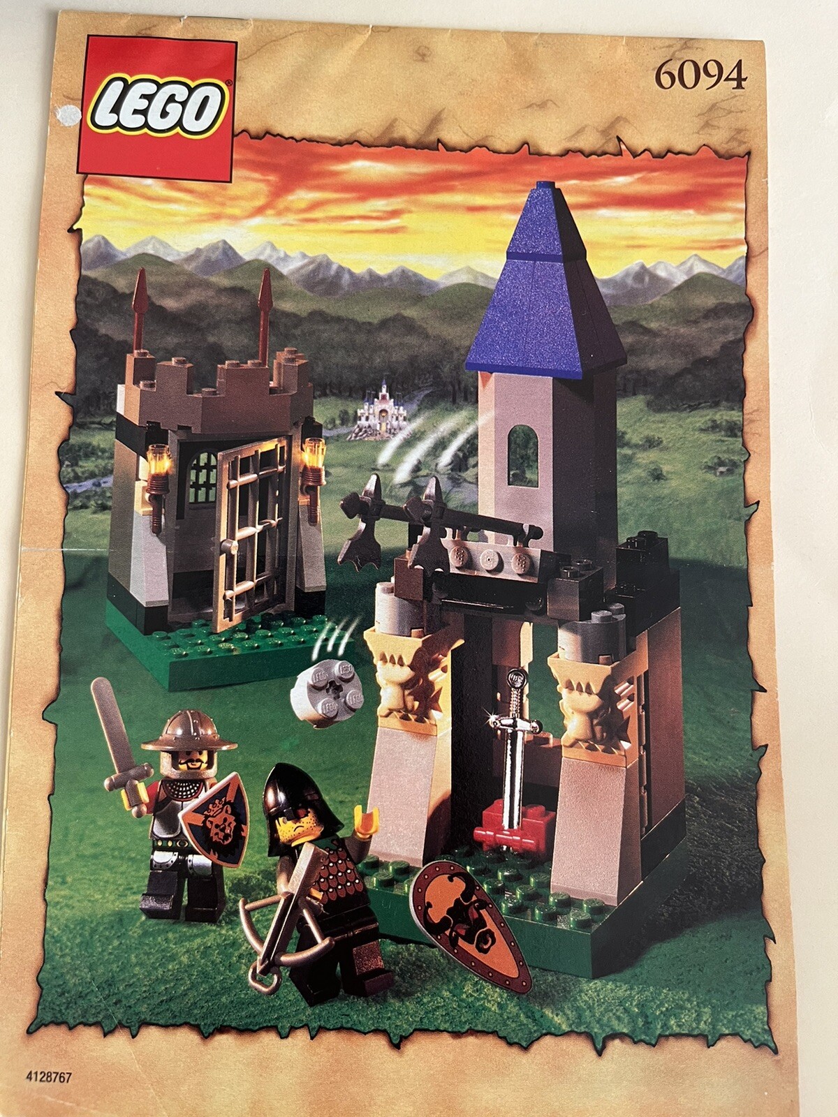 Lego Knights Kingdom Guarded Treasury #6094 Instruction Manual Only | eBay
