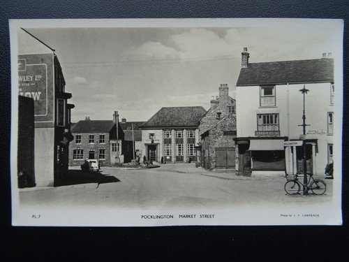 Yorkshire POCKLINGTON Market Street showing POST OFFICE c1940's Old RP ...