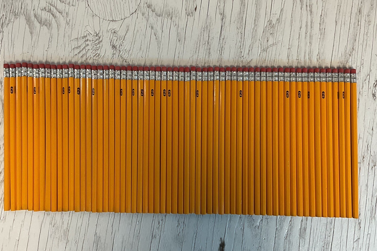 Lot Of 60 Count No 2 Pencils Unsharpened With Erasers | eBay