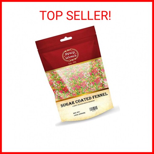 Spicy World Sugar Coated Fennel Seeds | Sweet Saunf Candy for Mouth ...