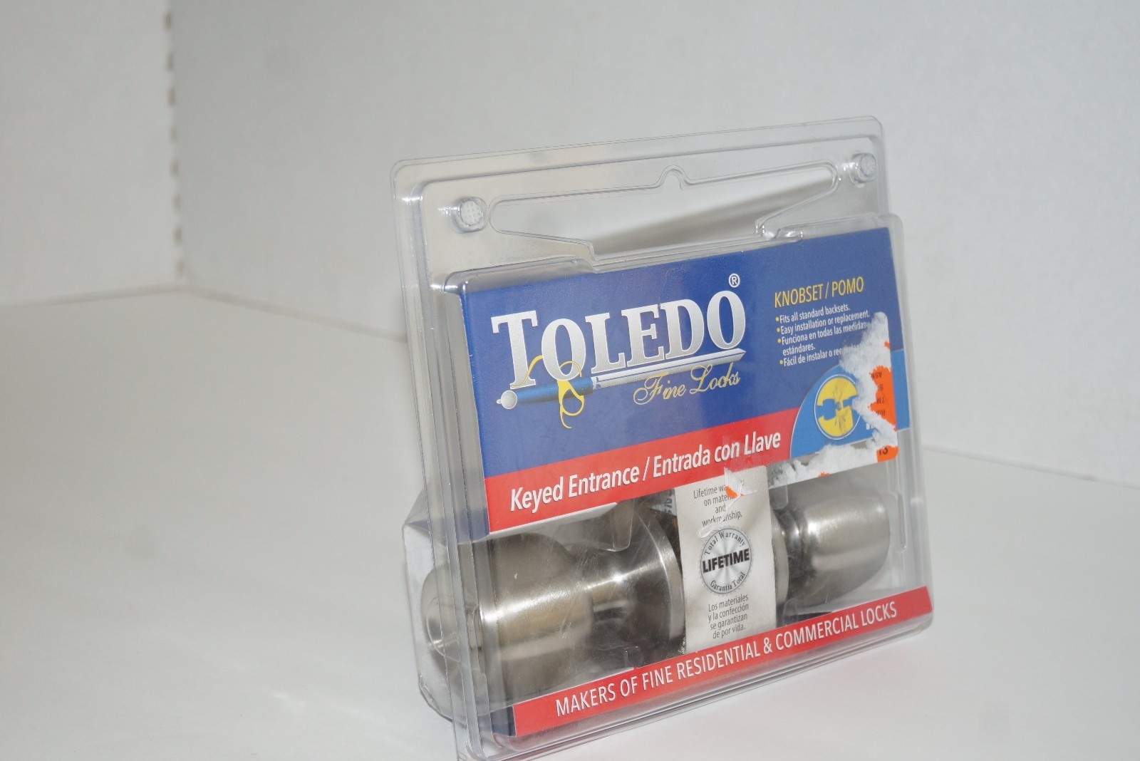 Toledo Fine Locks Malaga Entry Lock-Set in Satin Stainless-Steel ...