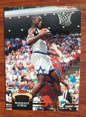 Shaquille SHAQ O’Neal Rookie Card 1992 93 Stadium Club #247 Magic ...