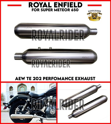 Royal Enfield "AEW TE 202 PERFOMANCE EXHAUST" For Super Meteor 650 | eBay