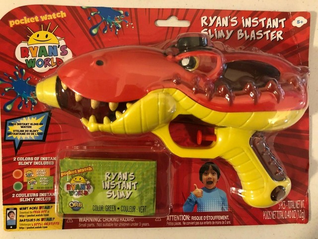 Ryan's World ORB Instant Slimy Blaster Gun Package Fun Toy Review Slime ...