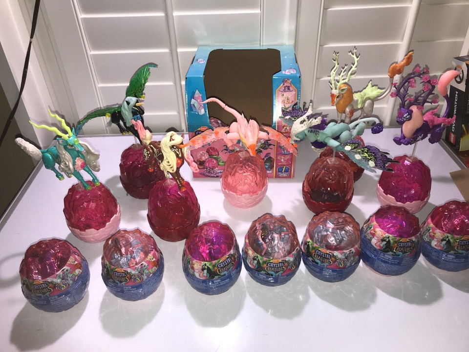 Mattel MEGA Crystal Creatures Mystery Egg Toy Building FULL SET OF 7 ...