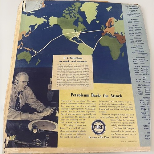 1944 WWII Maps of the Pacific Theater War Fronts Map William Hitt | eBay