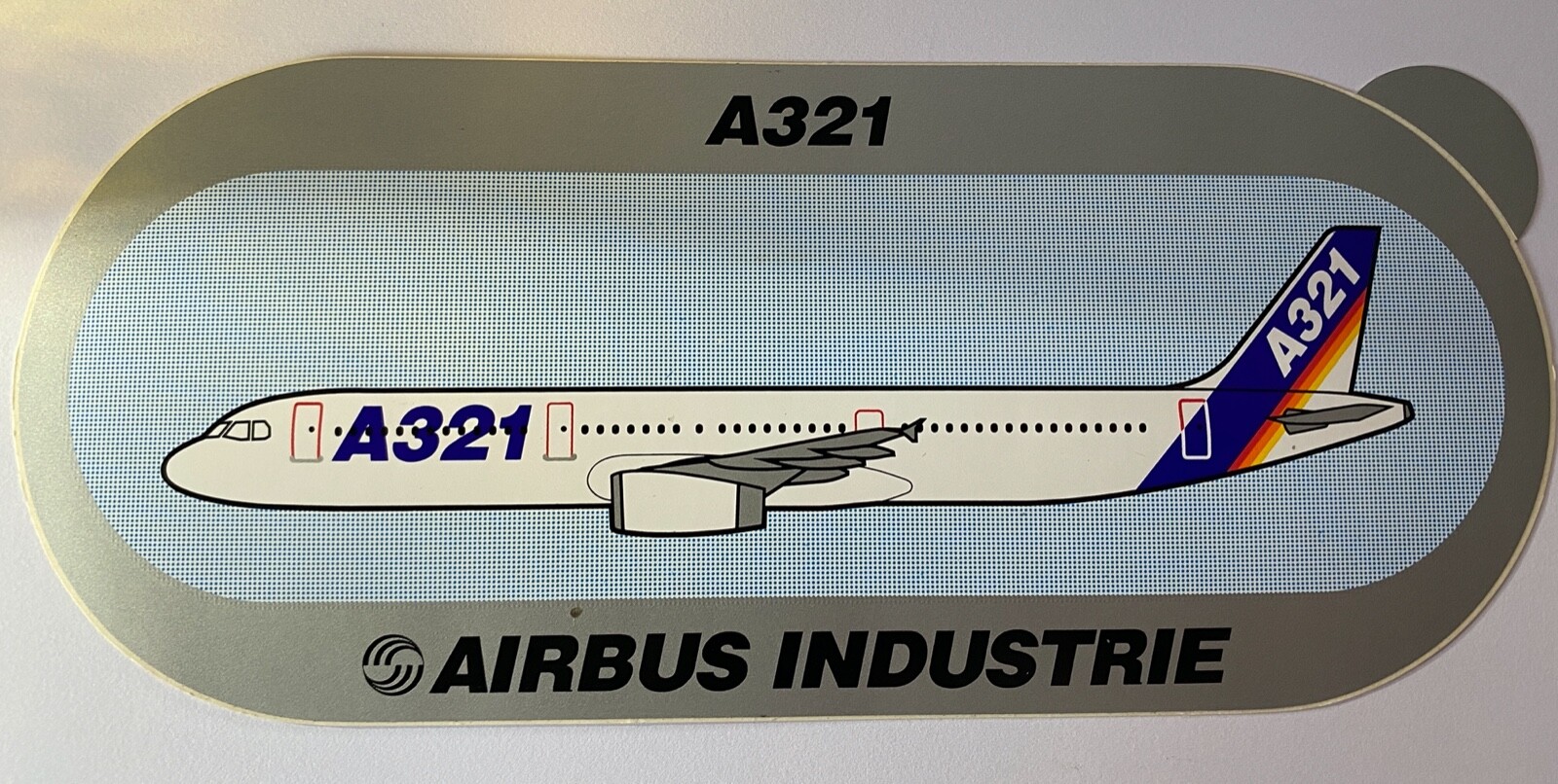 Official Airbus Sticker - RARE! A321 old colours (released in 1992) | eBay