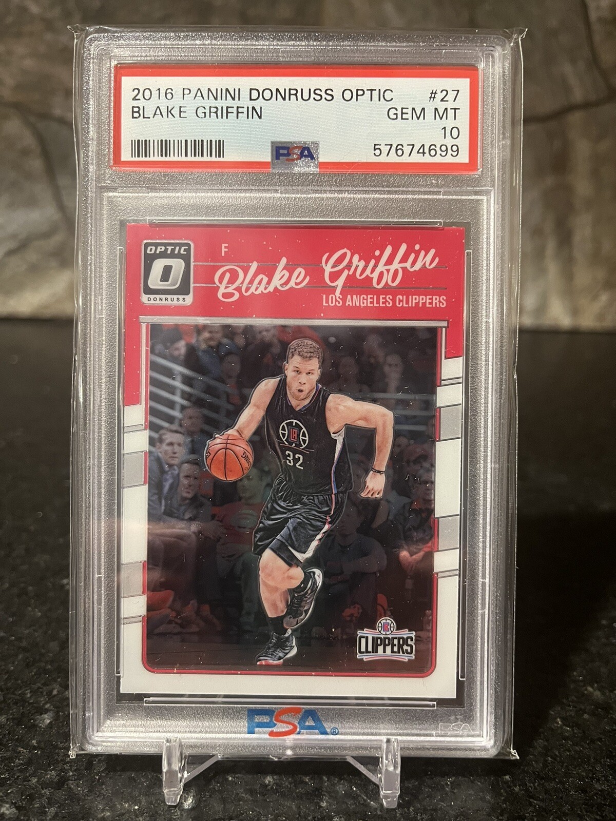 2016 Panini Donruss Optic Blake Griffin #27 PSA 10 Clippers Low Pop 2 ...