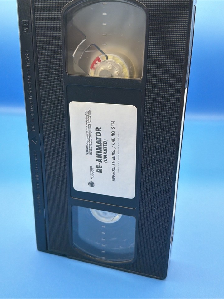 Re-Animator 1985 VHS Horror Movie Unrated Vestron Horror VHS Jeffrey ...