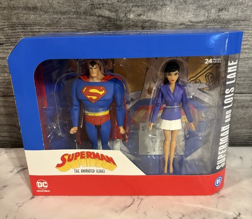 NEW DC COLLECTIBLE SUPERMAN THE ANIMATED SERIES SUPERMAN AND LOIS ...