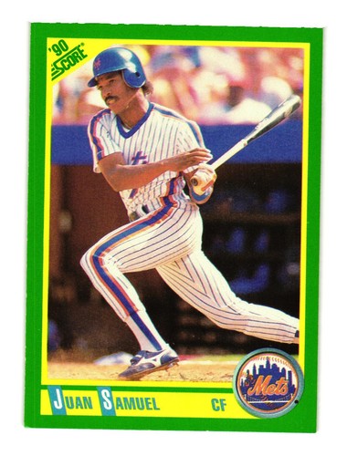 1990 Score #198 Juan Samuel New York Mets | eBay