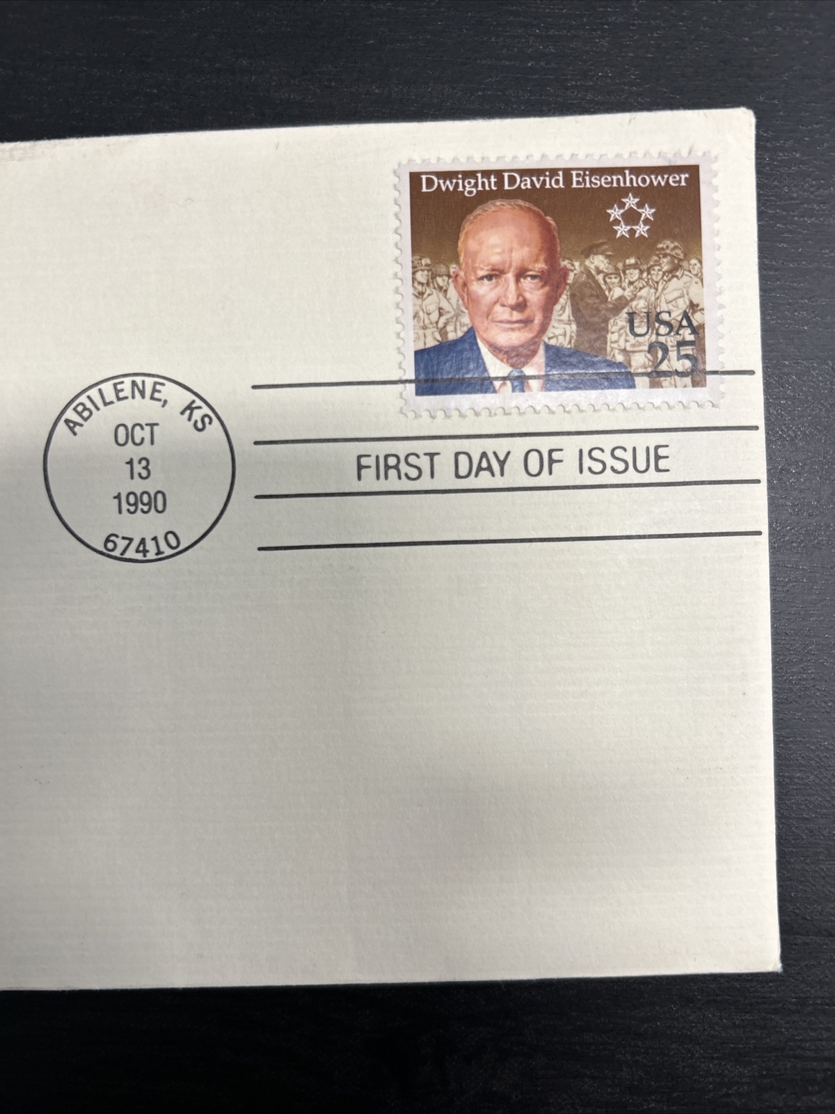 Dwight Eisenhower Gold 22K, 34th President Stamp, First Day of Issue ...