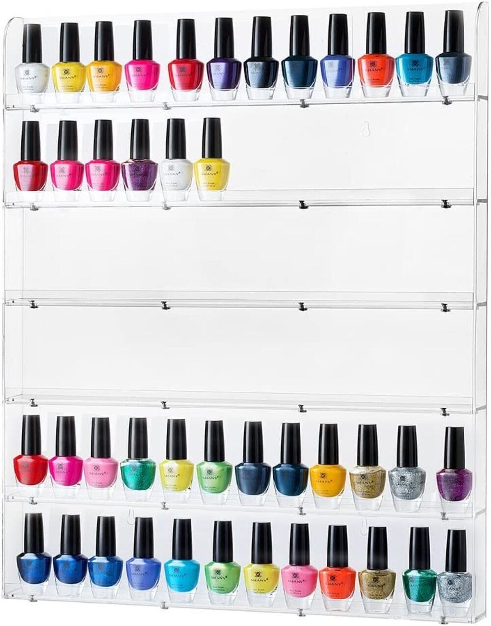 Clear Nail Polish Organizer Rack Holds Up To 102 Bottles | eBay