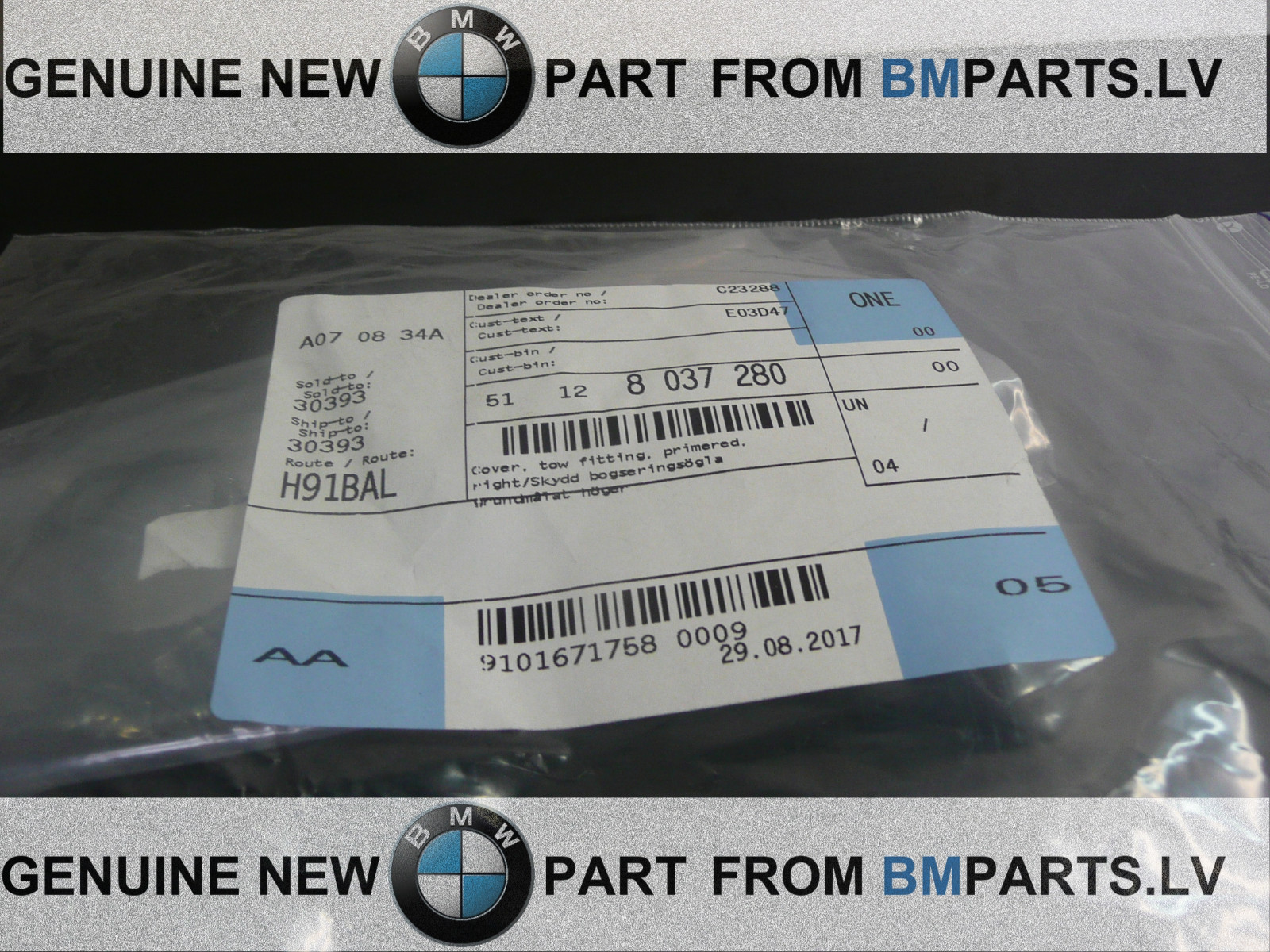 NEW GENUINE BMW X5 E70 M SPORT REAR BUMPER TOW EYE COVER FLAP RIGHT ...
