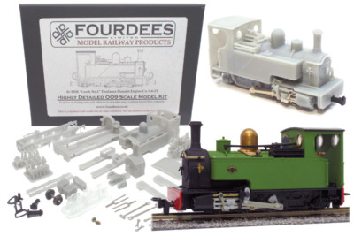 Fourdees Hunslet Loco 'Leeds No.1' 009 / OO9 Scale Kit for Farish 08 ...