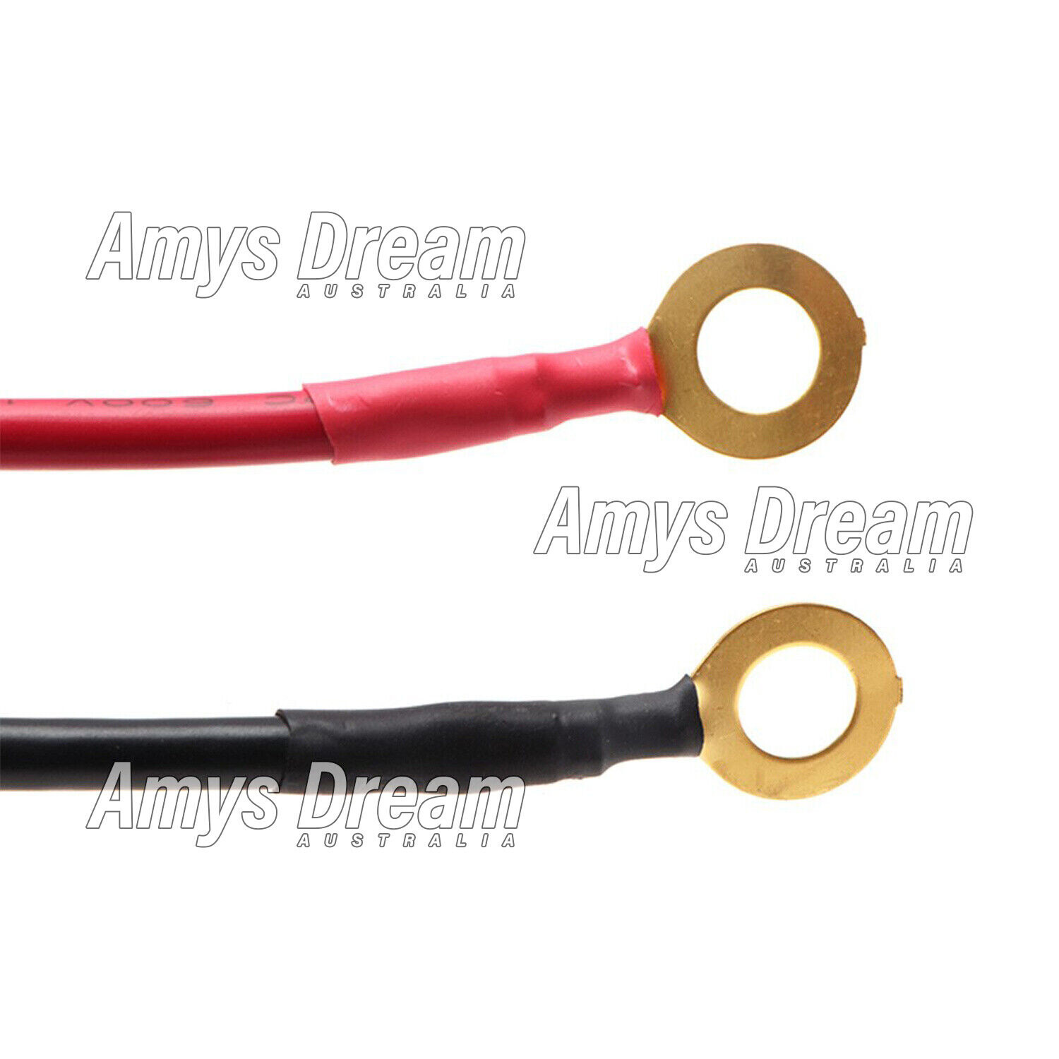 2pcs Anderson Lead 50 amp 50A plug to 8mm Lugs, 50amp cable lead 250mm ...