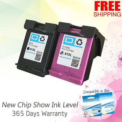 61XL Ink Cartridge Set pk for HP ENVY 4500 4501 4502 4503 4504 4505 ...