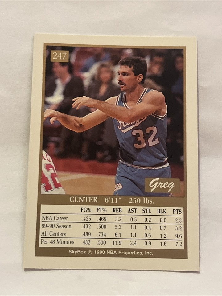 1990-91 SkyBox Greg Kite Sacramento Kings #247 | eBay