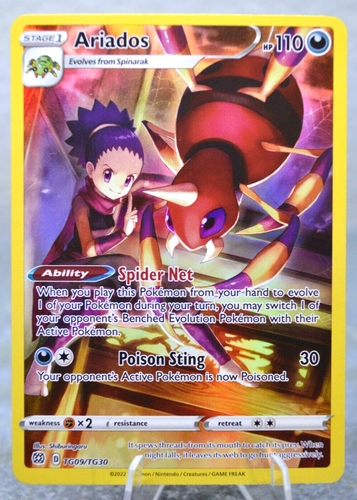 Pokemon TCG English Ariados TG09/TG30 Brilliant Stars Trainer Gallery ...