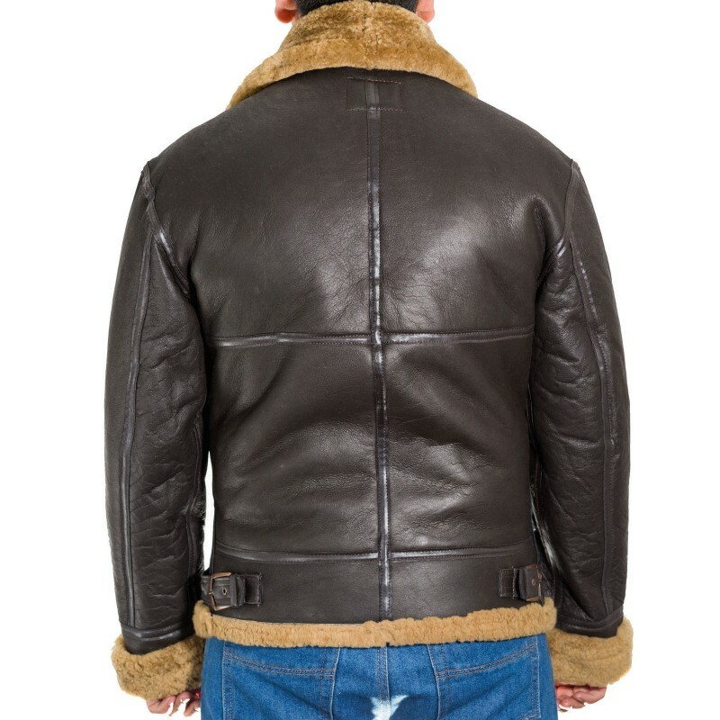 Men's Tom Hardy Farrier Dunkirk Flight Bomber Ginger Artificial Fur ...