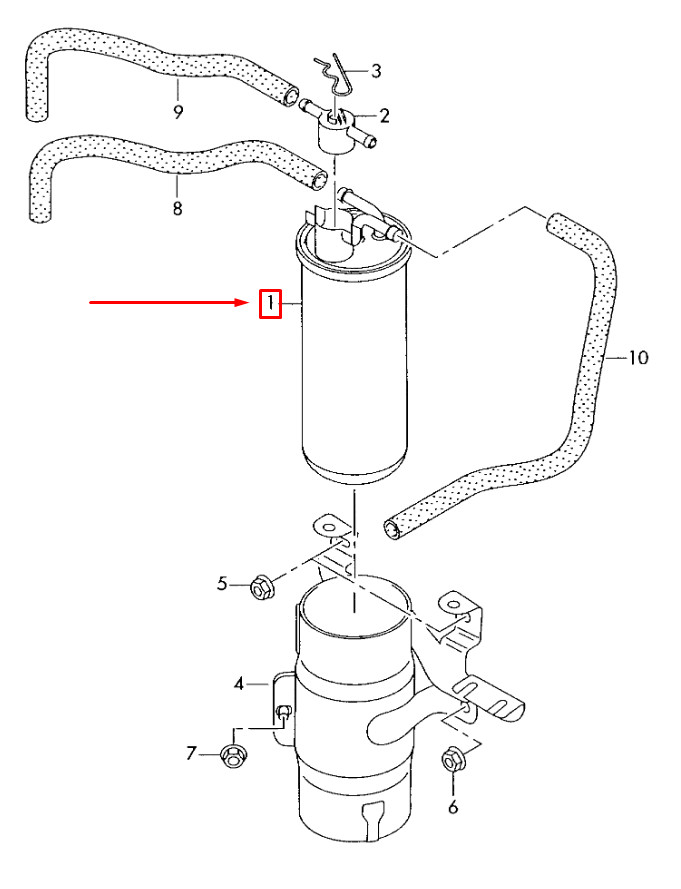 NEW AUDI A6 AVANT C6 FUEL FILTER 4F0127435A OEM | eBay