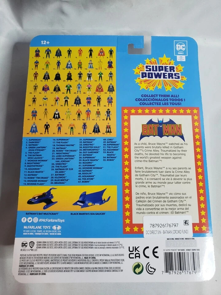McFarlane DC Super Powers Batman Crowd Fund Classic Detective Figure | eBay