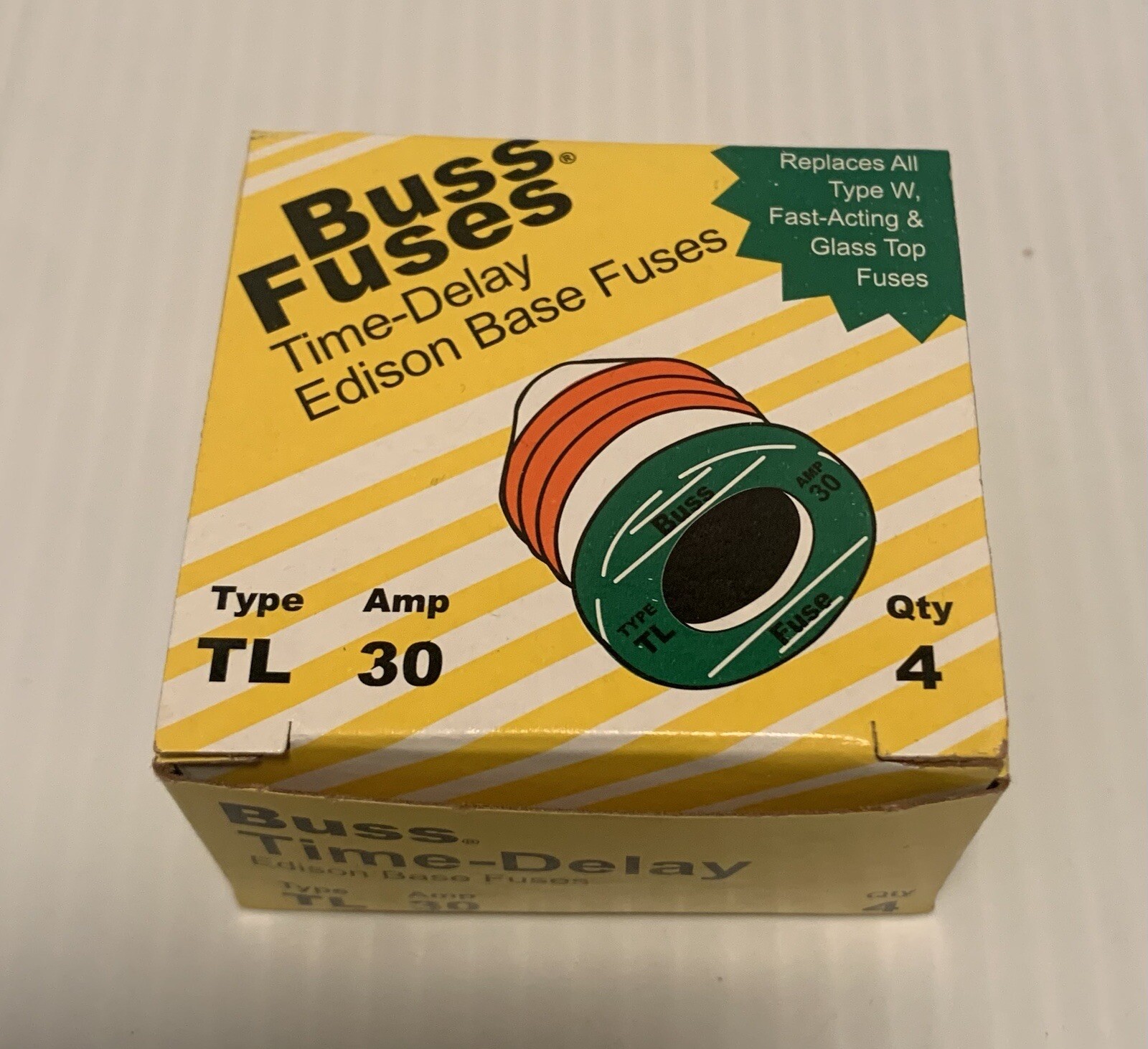 Buss Fuses 30 AMP Time Delay Edison Base Fuses: Box of 4 Brand New | eBay