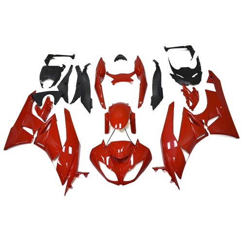 Red Black Fairing Kit Fit for Kawasaki Ninja ZX6R 2009-2012 ZX636 ABS ...