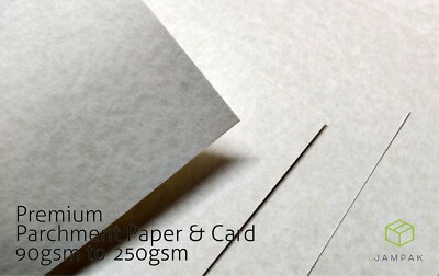A4/A3 Premium Parchment Paper and Card 90g to 250gsm, Certificates Arts ...