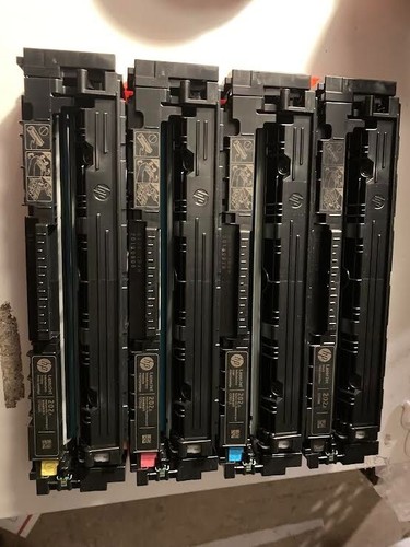 4 X Genuine HP Color LaserJet MFP M281fdw M281fdn HP 202A CF500A CF501A ...